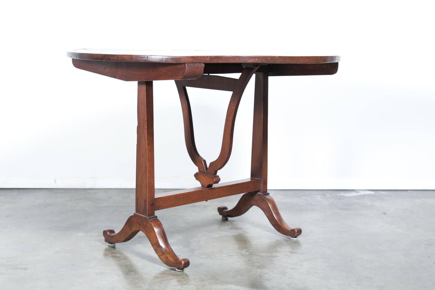 Antique French Wine Tasting Table For Sale at 1stdibs