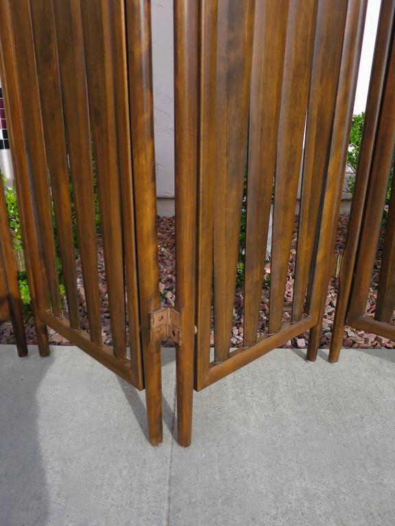 Mid-Century Modern Four-Panel Folding Screen at 1stDibs