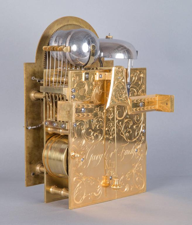 Baroque Mantel Clock with Chimes by Georg Erh. Finely, Germany, circa ...