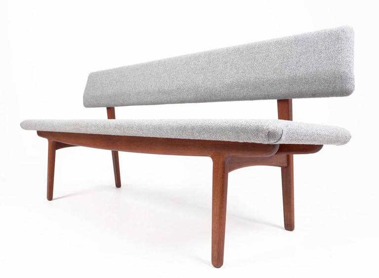 Ejnar Larsen and Axel Bender Madsen Teak Bench For Sale at 1stDibs