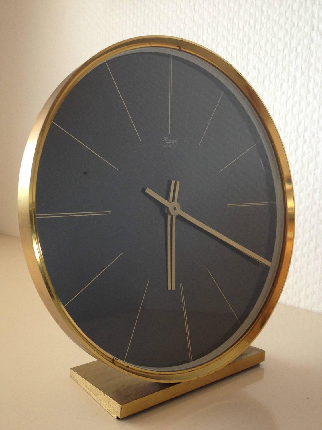 Mid-Century Table Clock by Kienzle at 1stdibs