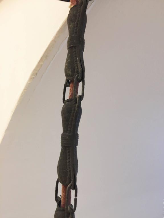 Art Nouveau Pendant with Opaline Glass Shade Peter Behrens Style at 1stDibs