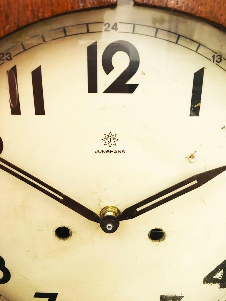 Junghans Wall Clock For Sale at 1stDibs | 1930s wall clock, vintage ...