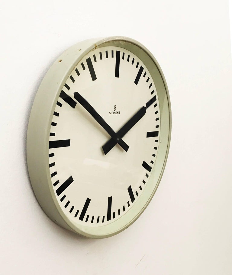 Siemens Factory or Workshop Wall Clock at 1stDibs