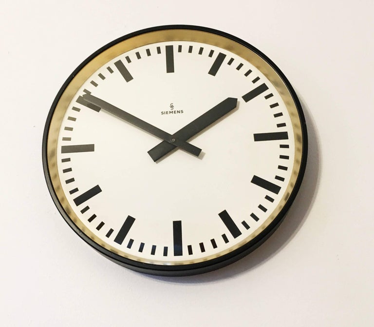 Siemens Industrial Factory or Workshop Wall Clock at 1stDibs