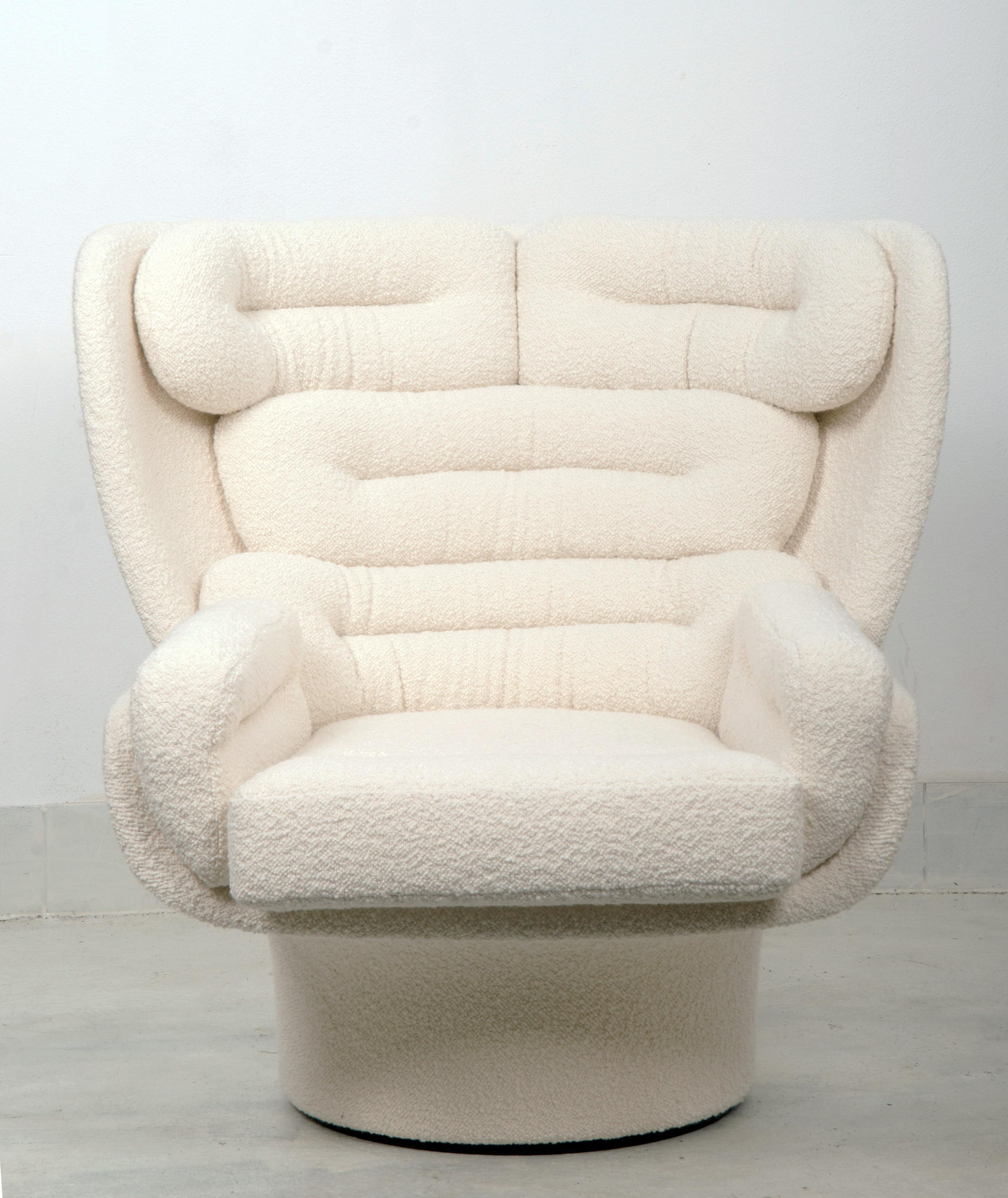 Joe Colombo Swivel "Elda" Italian Lounge Chair For Sale at 1stDibs ...