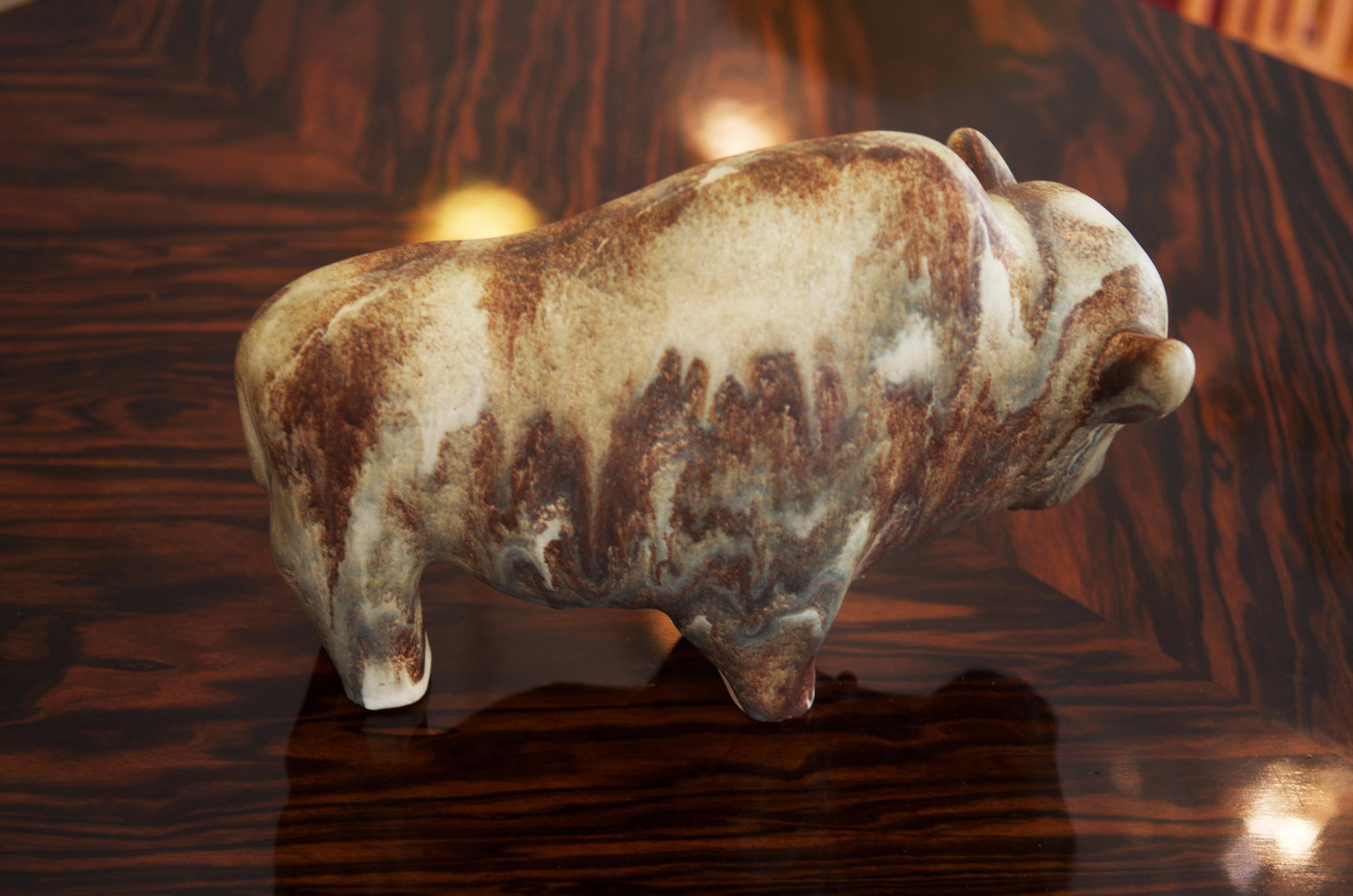 Ceramic Bull from the 1970s at 1stDibs