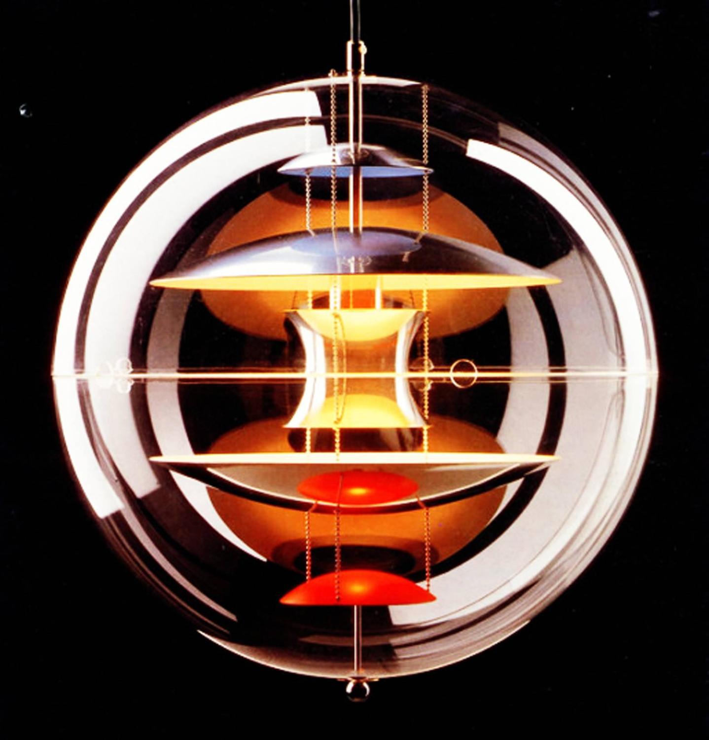 Verner Panton Globe Pendant For Sale at 1stdibs