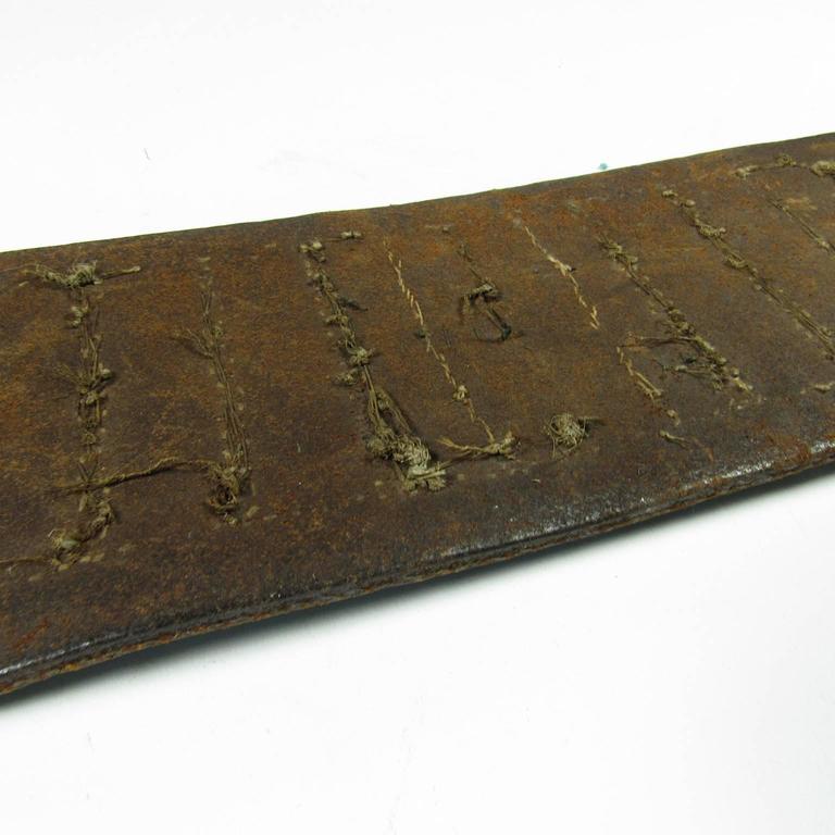 Mid-19th Century Native American Crow Beaded Leather Belt at 1stDibs