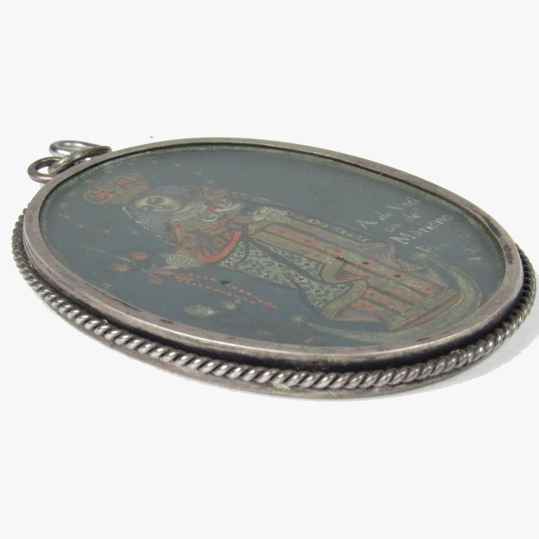 Rare Early 19th Century Spanish Colonial Two-Sided Reliquary at 1stDibs