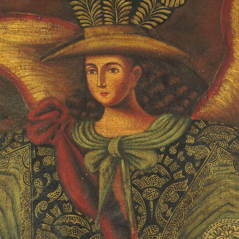 19th Century Cuzco School Style Angel Arcabucero at 1stDibs