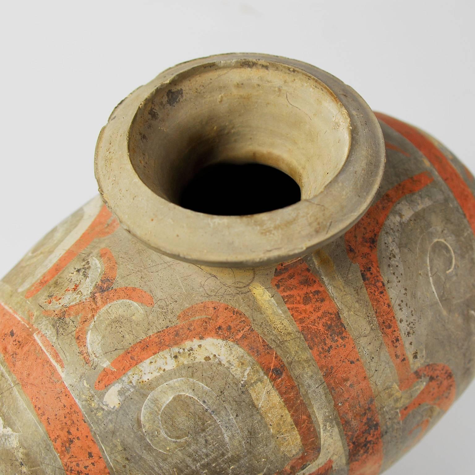 Chinese Han Dynasty Painted Pottery Cocoon Jar at 1stDibs | han dynasty ...