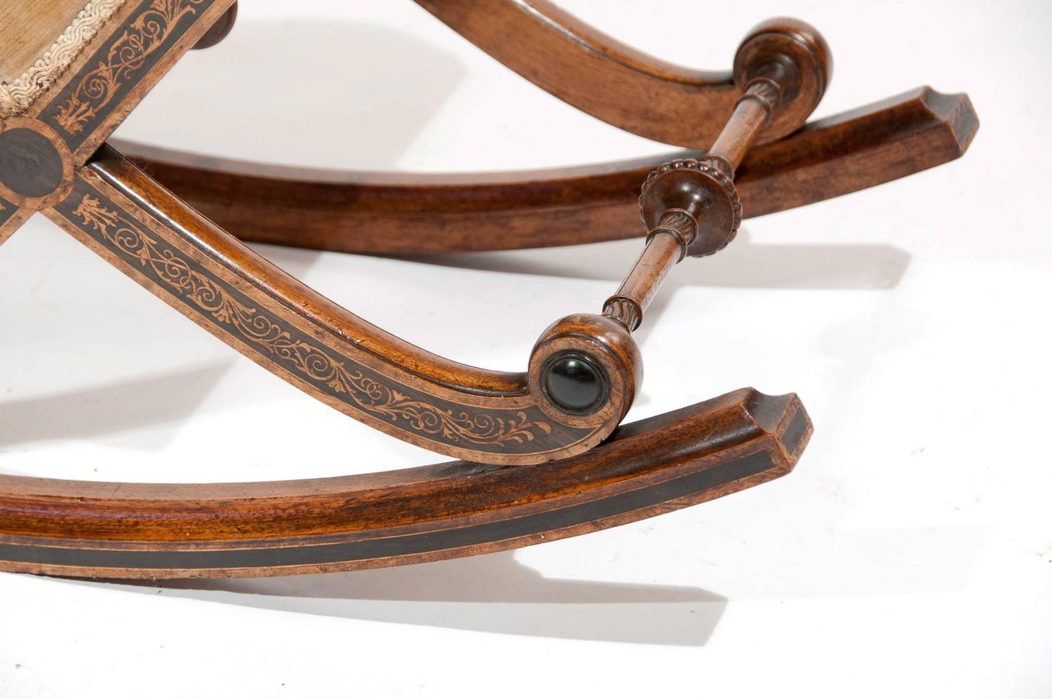 Fine Antique Rocking Gout Stool at 1stdibs