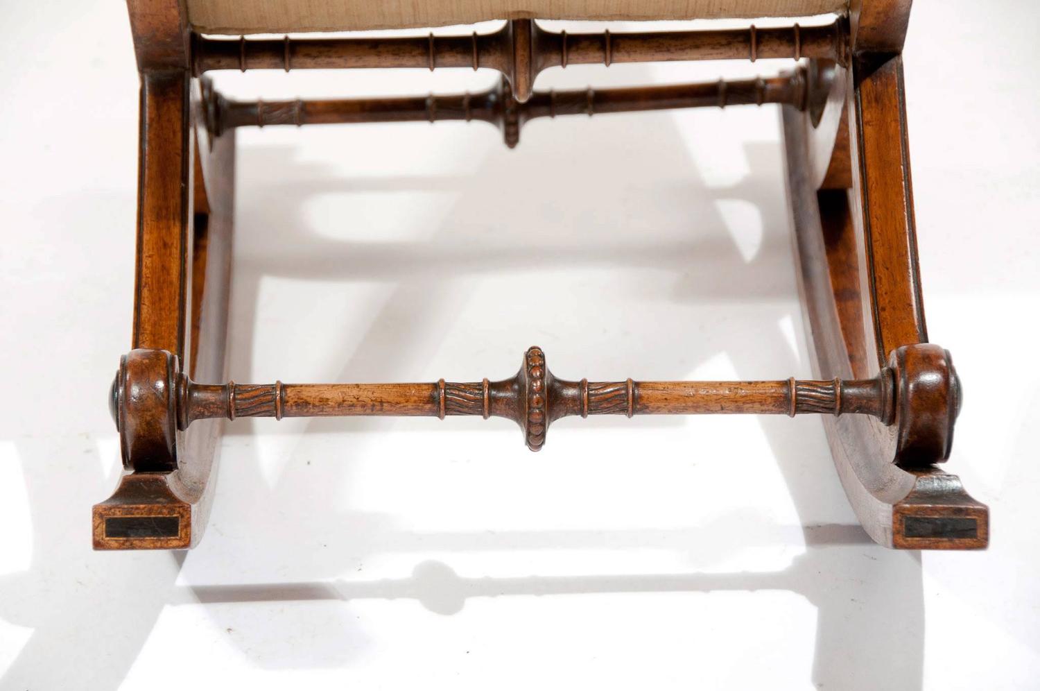Fine Antique Rocking Gout Stool at 1stdibs