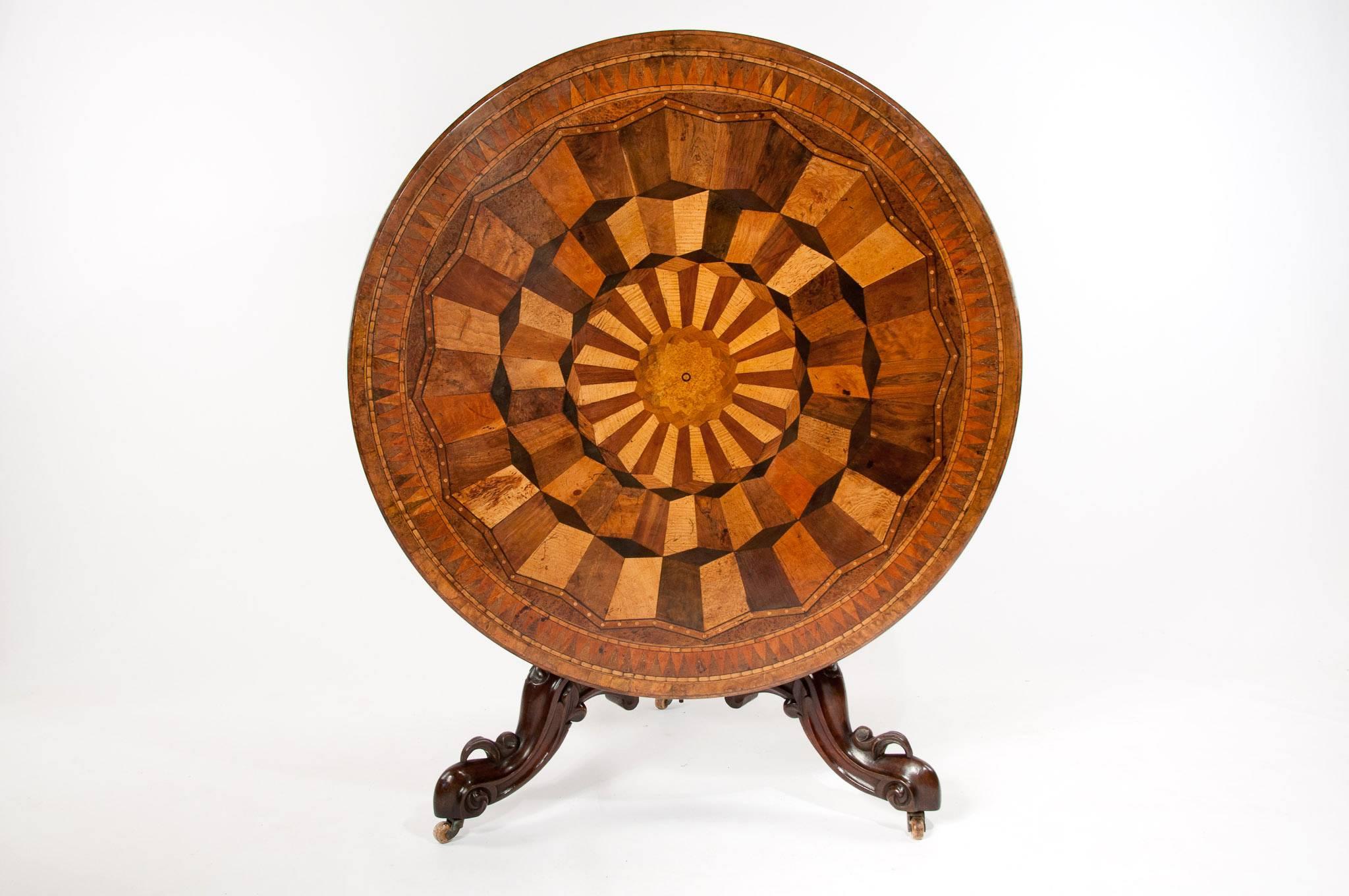 Exceptionally Fine and Rare 19th Century Specimen Table For Sale at 1stDibs