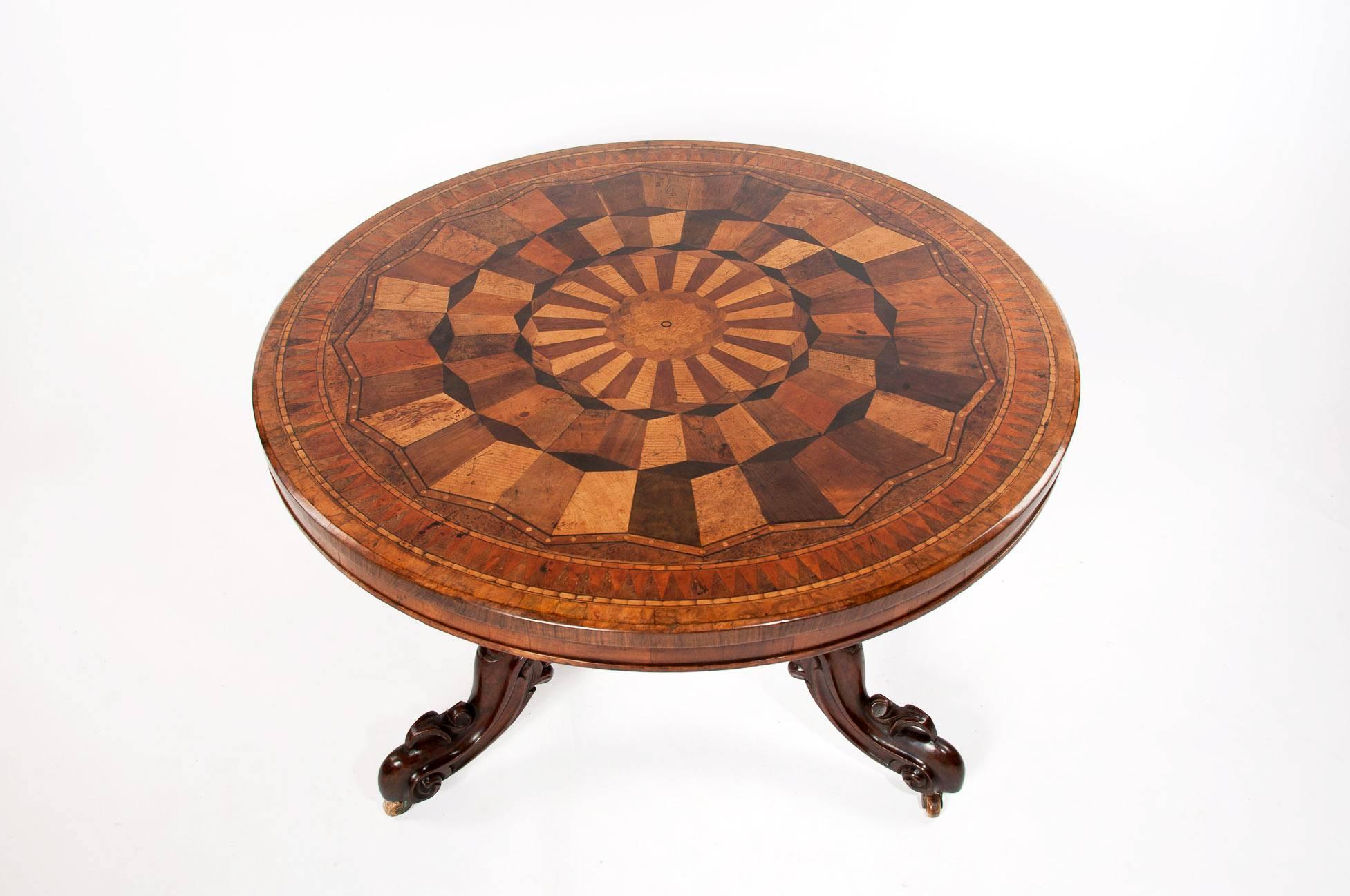 Exceptionally Fine and Rare 19th Century Specimen Table For Sale at 1stDibs