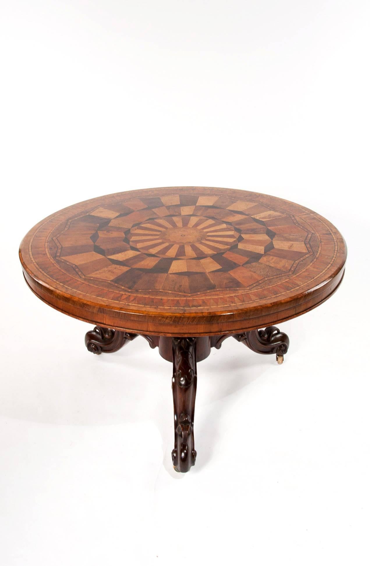 Exceptionally Fine and Rare 19th Century Specimen Table For Sale at 1stDibs