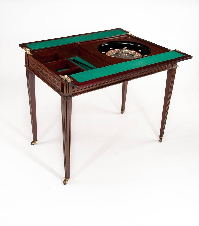 Rare Edwardian Walnut Roulette Games Table by Maple and Co of London at ...