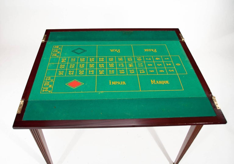 Rare Edwardian Walnut Roulette Games Table by Maple and Co of London at ...