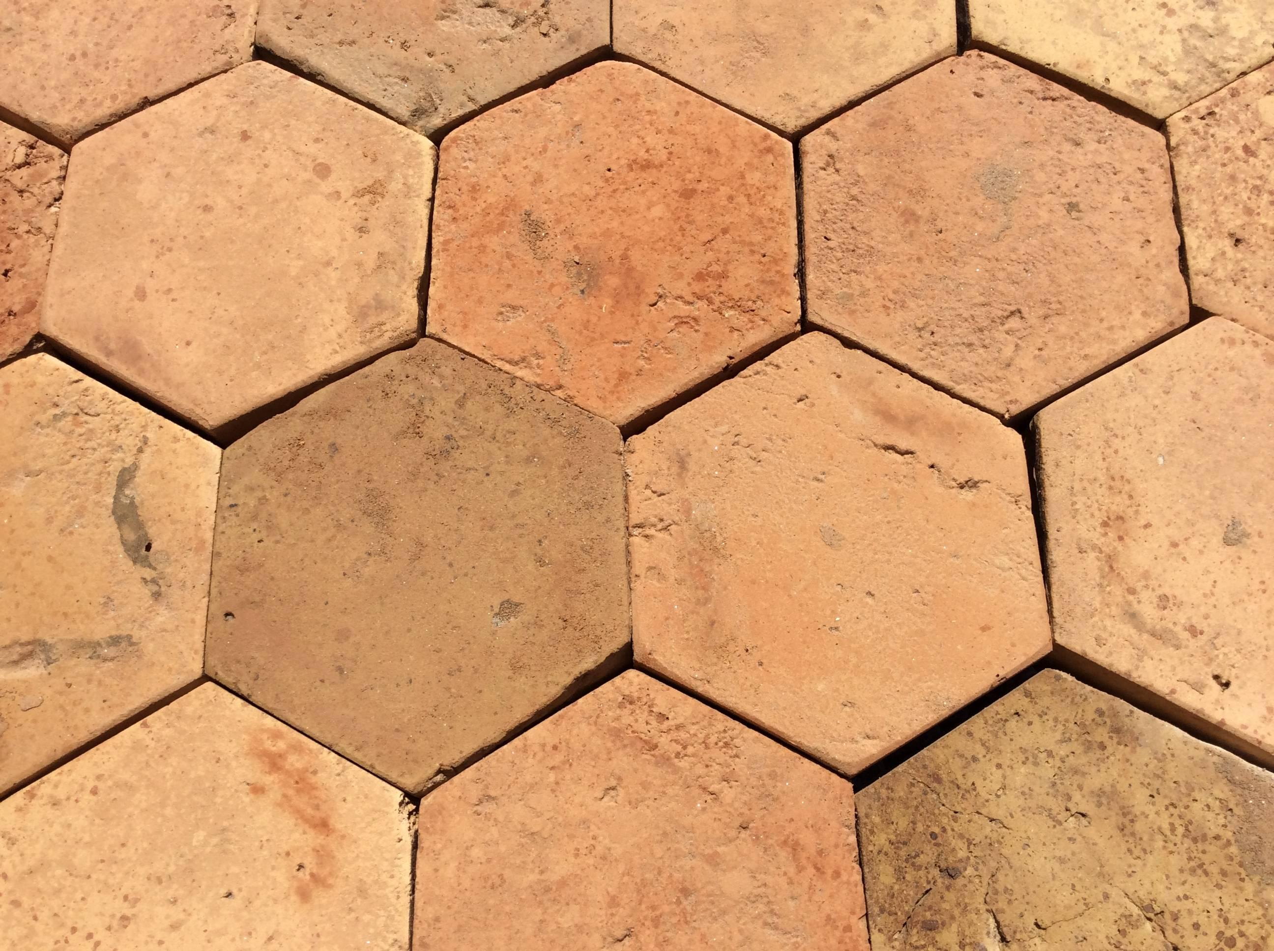 18th Century Reclaimed Terracotta Hexagon Flooring at 1stDibs ...