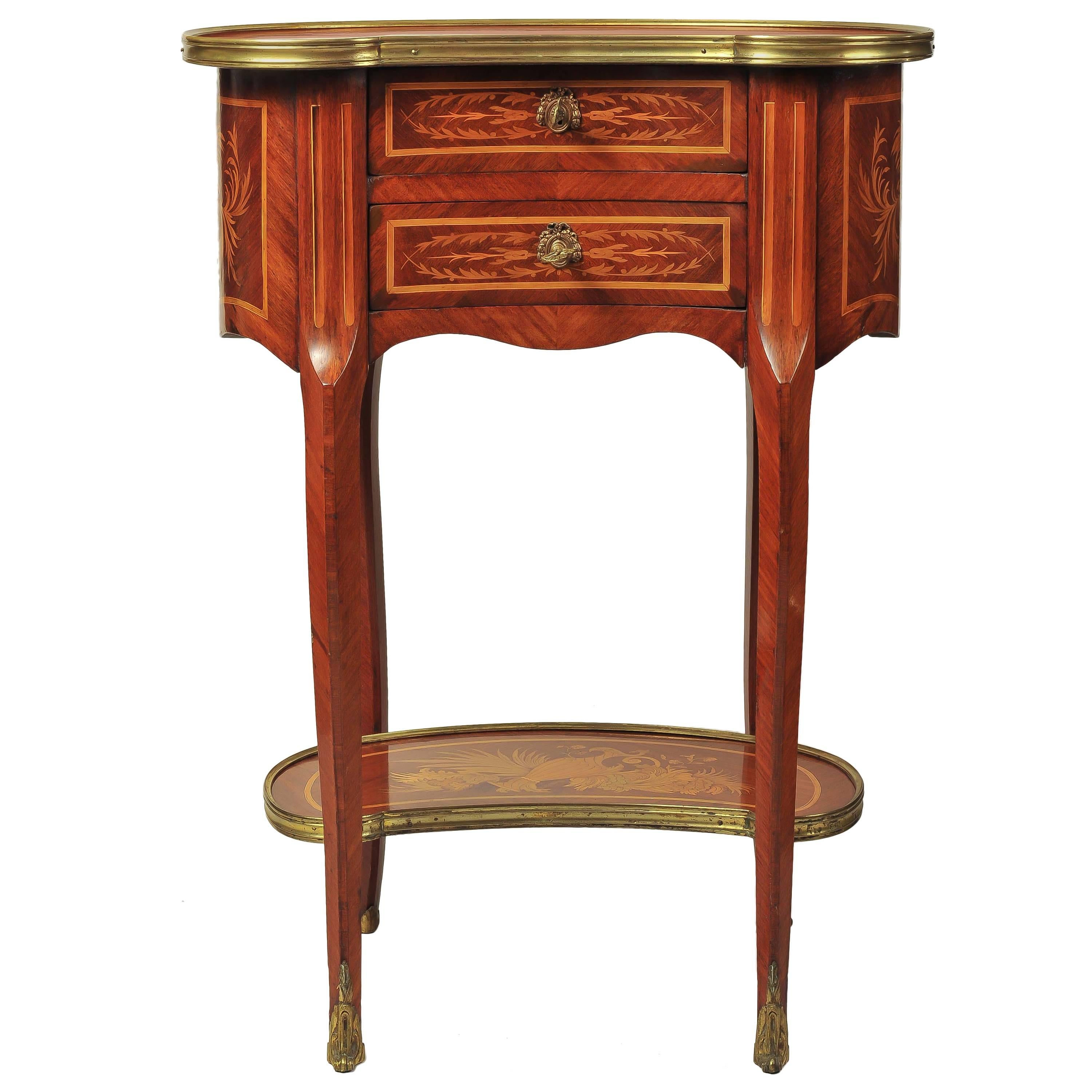 Louis XV Style Petite Painted Italian Commode / Side Table For Sale at ...