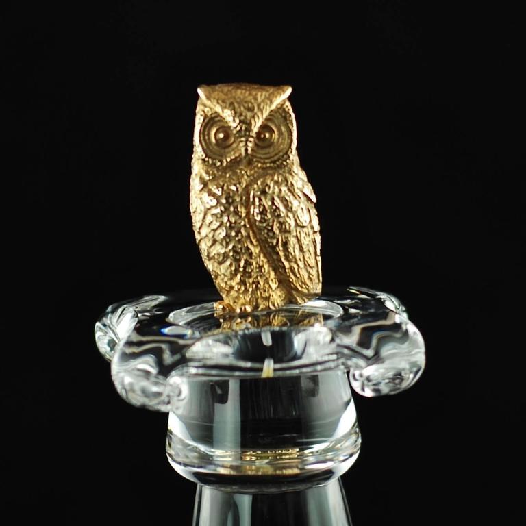 James Houston for Steuben "Column of the Owl" For Sale at 1stdibs