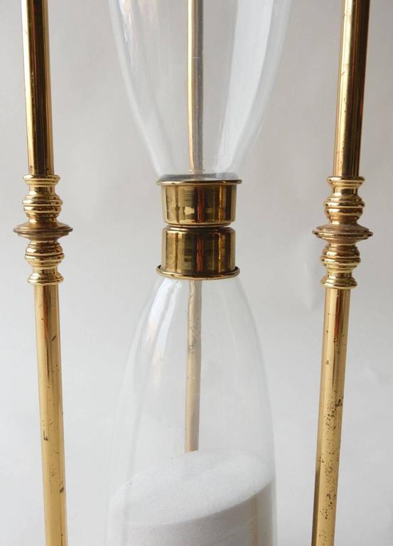 Midcentury Brass Hourglass Drink or Side Tables at 1stDibs