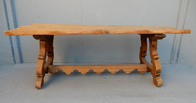 Early 1900s Primitive Antique Farm Dining Table For Sale at 1stDibs