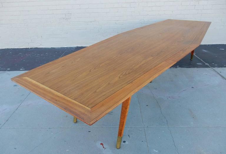 Mid-Century Modern 12 Foot Conference Table by Stow-Davis, circa 1958 ...