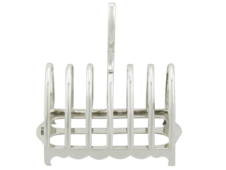 1940s Sterling Silver Toast Rack by Walker and Hall at 1stDibs