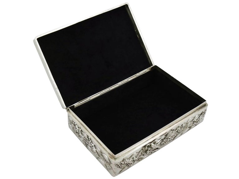 1890s Antique Chinese Export Silver Box at 1stDibs