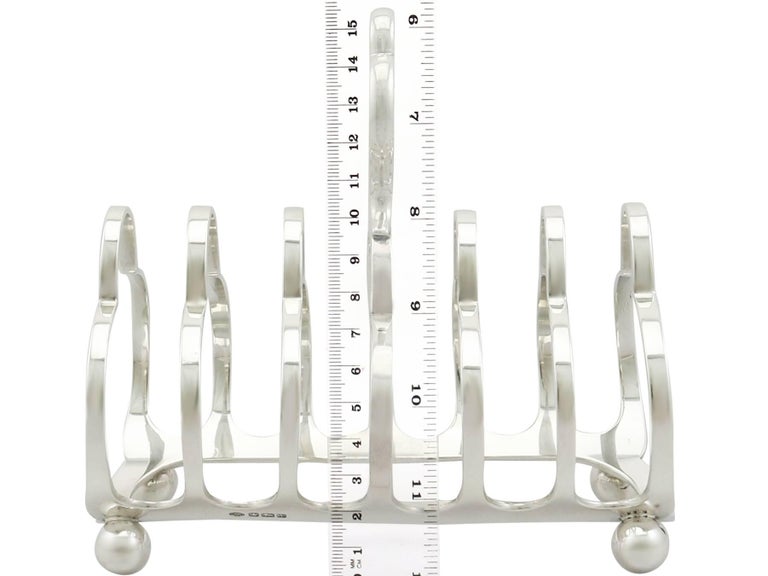 1910s Antique Sterling Silver Toast / Letter Rack at 1stDibs