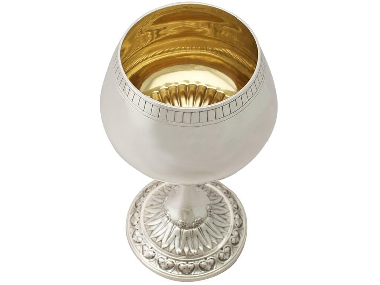 Antique Victorian Sterling Silver Goblet by Walter and John Barnard at ...