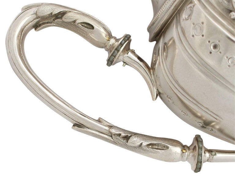 Antique 1900s German Silver Coffee Pot at 1stDibs