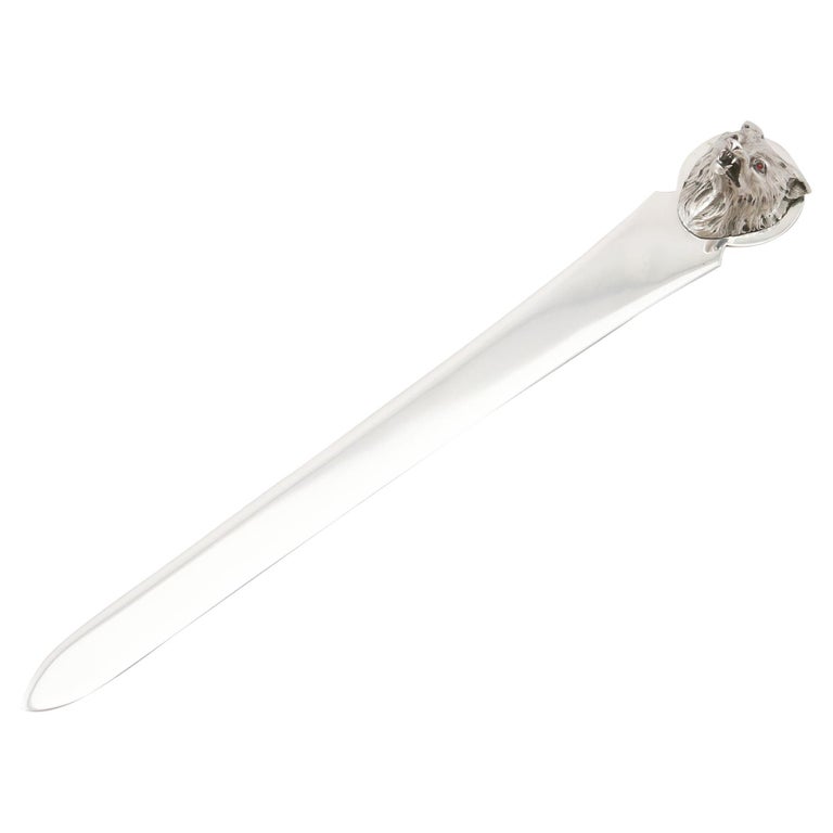 Antique Sterling Silver Paper Knife by Thomas Callow and Son For Sale ...