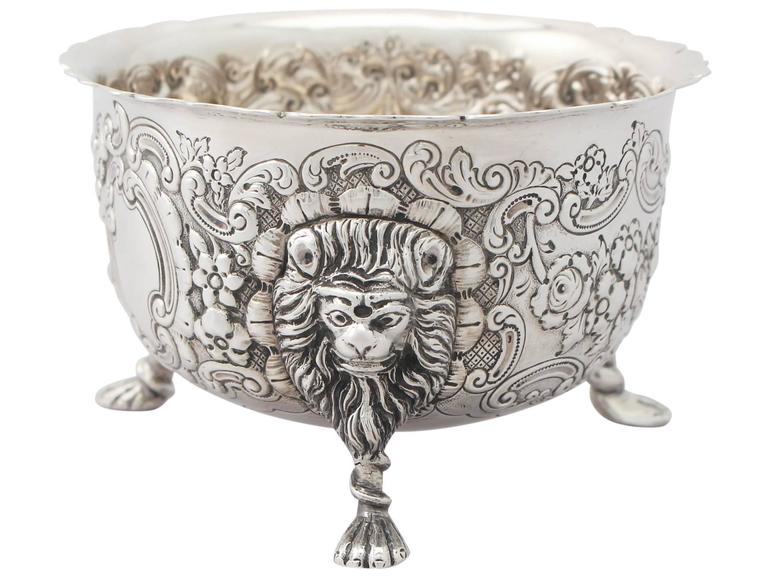 Irish Sterling Silver Bowl - Antique Edwardian at 1stDibs