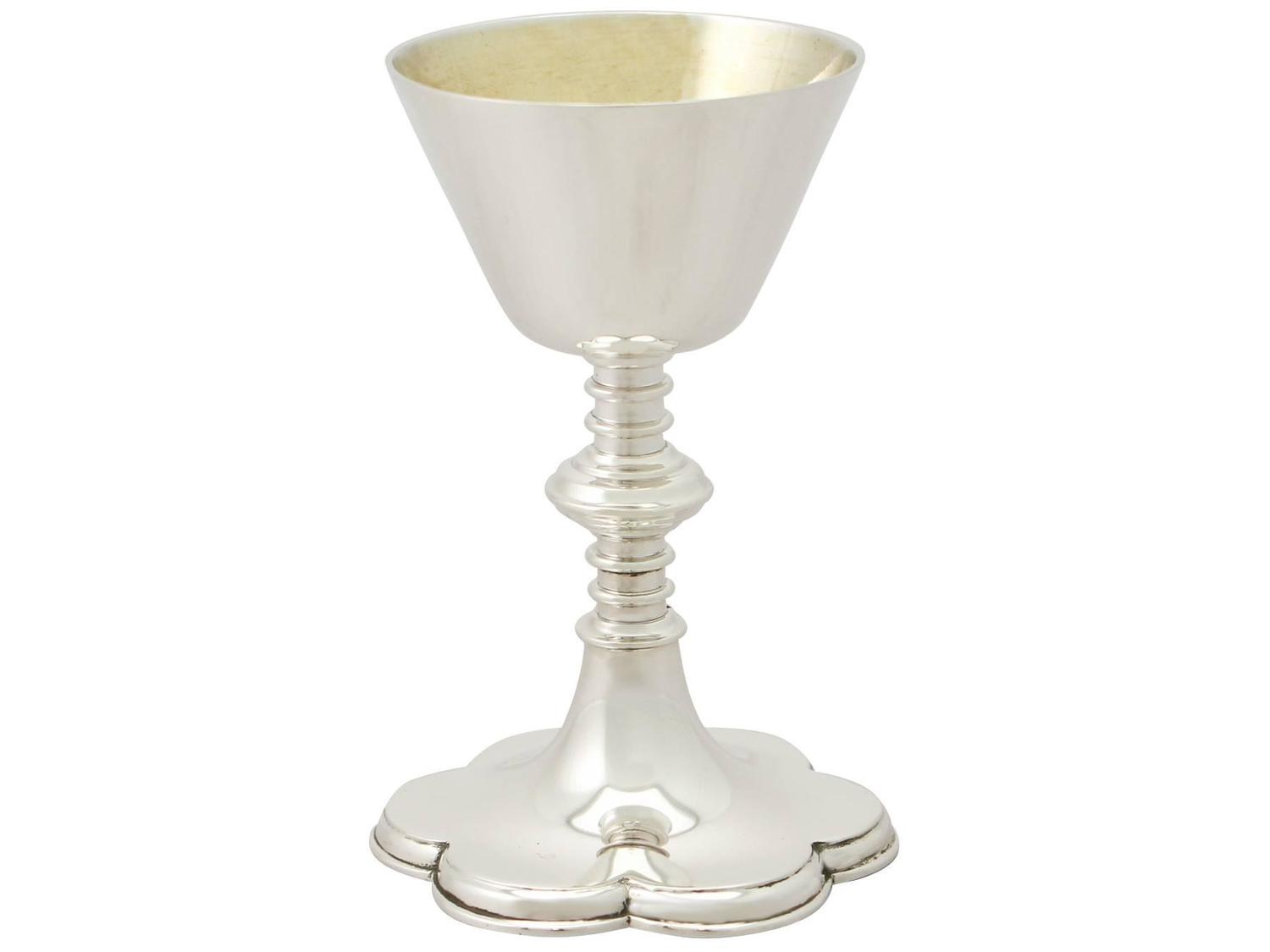 Sterling Silver and Glass Communion Set by Reid and Sons, Antique ...