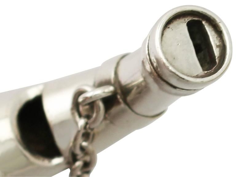 Sterling Silver Whistle, Antique Victorian at 1stDibs