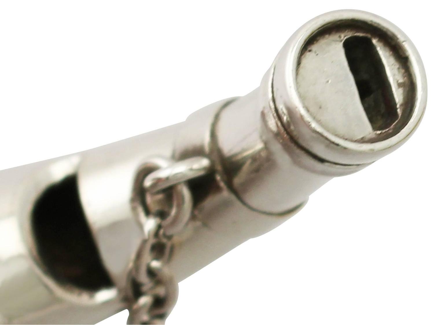 Sterling Silver Whistle, Antique Victorian For Sale at 1stdibs