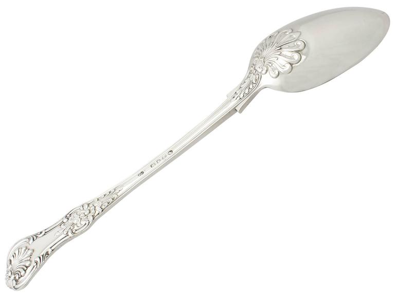 Sterling Silver Queen's Pattern Gravy Spoon by George Adams, Antique ...