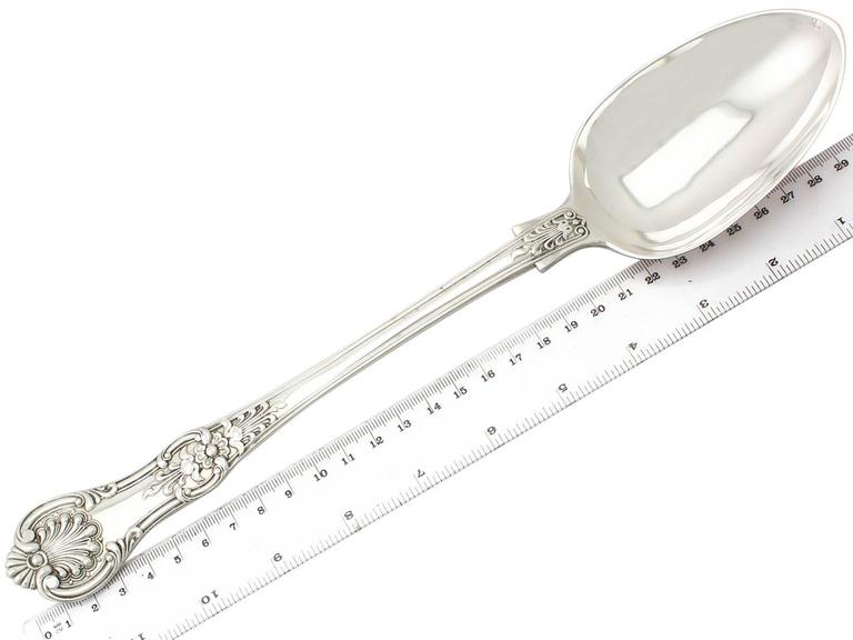 Sterling Silver Queen's Pattern Gravy Spoon by George Adams, Antique ...