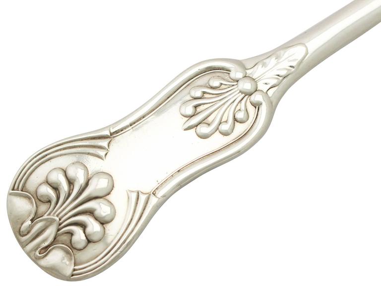 Antique Victorian Set of Scottish Sterling Silver King's Pattern ...