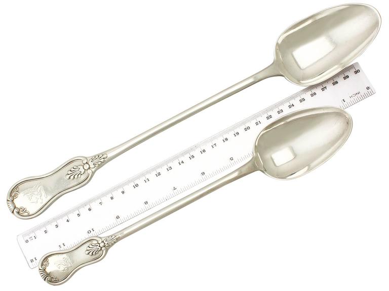 Antique Victorian Set of Scottish Sterling Silver King's Pattern ...