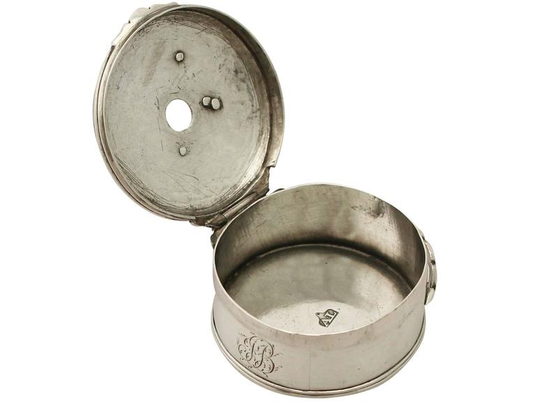 Sterling Silver Bougie Box, Antique George III at 1stDibs