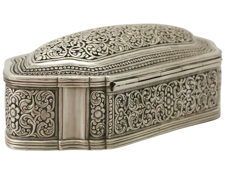Antique Indian Silver Box at 1stDibs