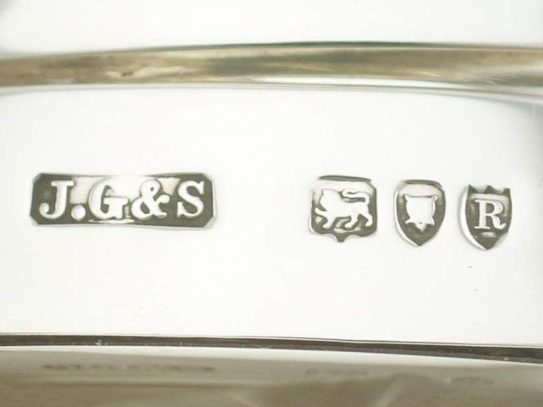 Victorian 1890s Sterling Silver and Cut-Glass Biscuit Box by John ...