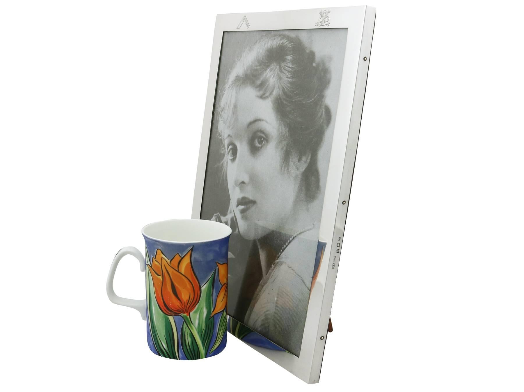 1922 Antique Sterling Silver Masonic Photograph Frame at 1stDibs ...