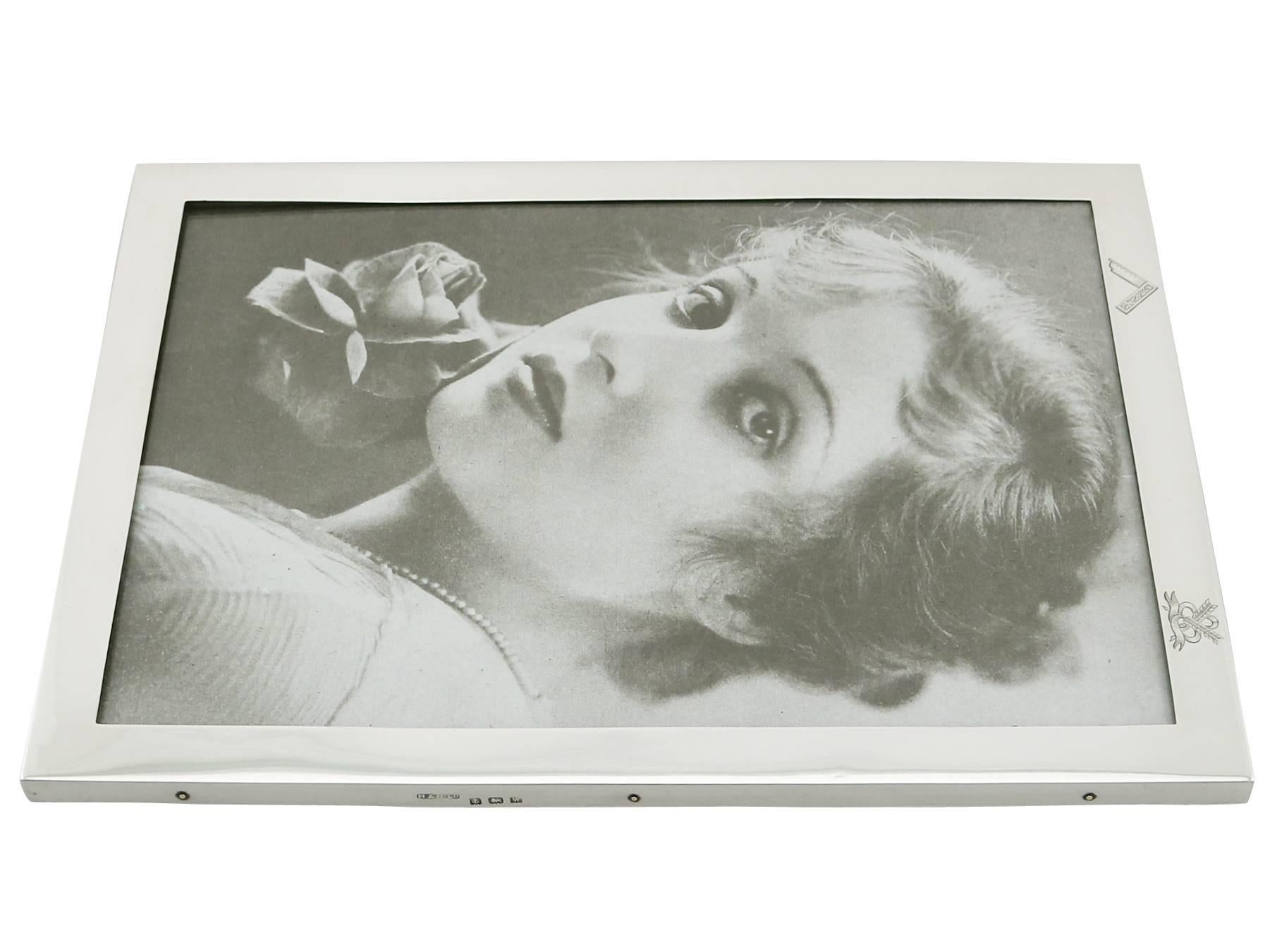 1922 Antique Sterling Silver Masonic Photograph Frame at 1stDibs ...