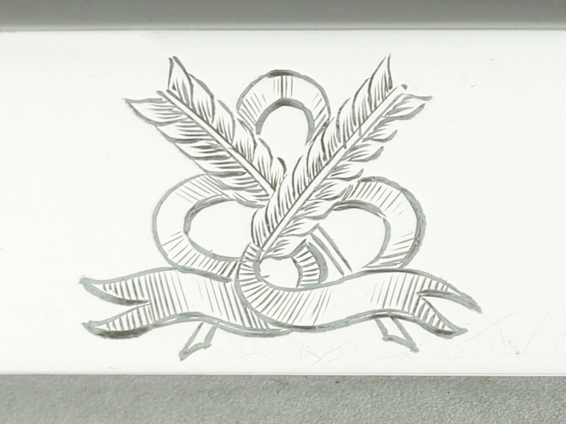 1922 Antique Sterling Silver Masonic Photograph Frame at 1stDibs ...