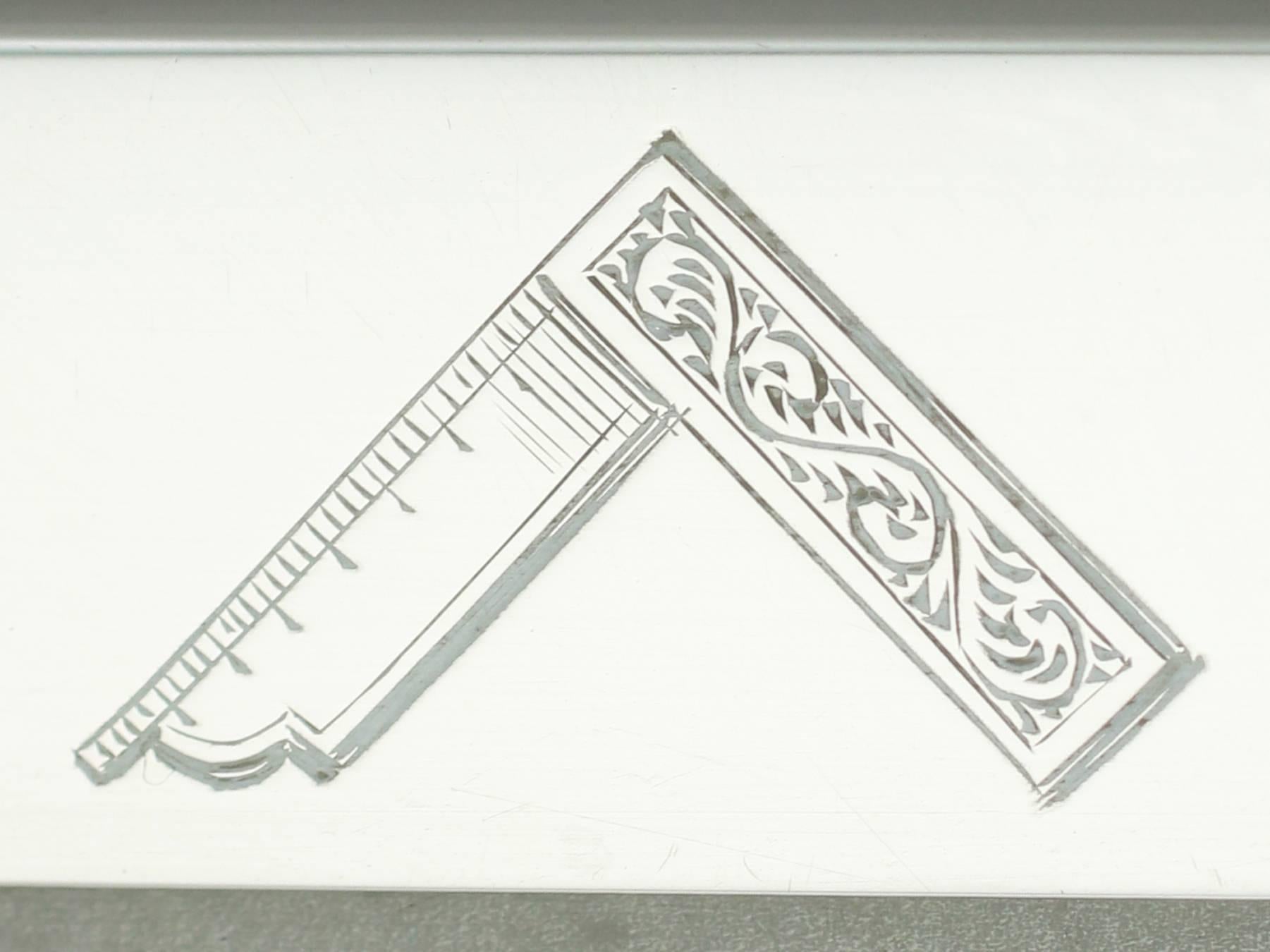 1922 Antique Sterling Silver Masonic Photograph Frame at 1stDibs ...